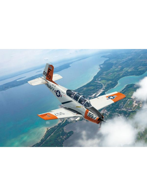 Academy 12361 Beechcraft T-34B Mentor VT-5 1/48 Scale Plastic Model Kit ...