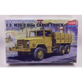 Academy 13410 US M35 2.5 Ton Cargo Truck 1/72 Scale Plastic Model Kit ...